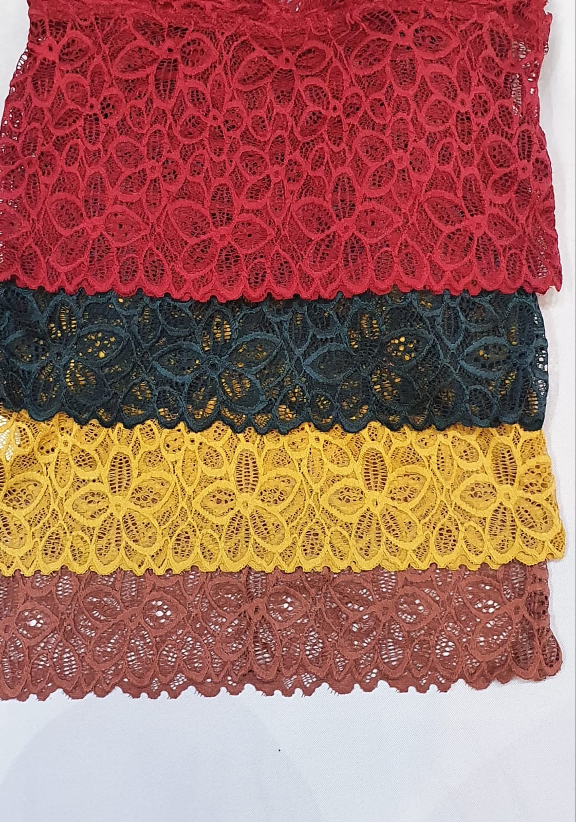 Bralette India de encaje y algodón - Margarita Margarita / Red and Black